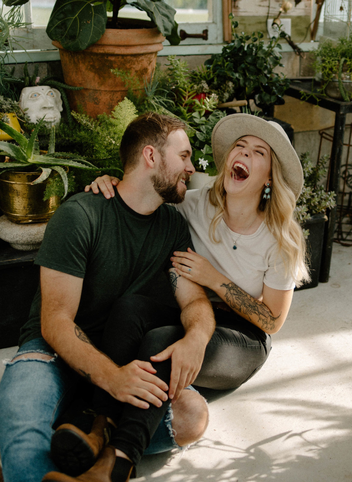 christina + isaac - west milford farms greenhouse session ...